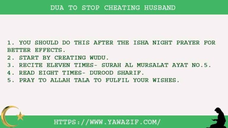 5 Tested Dua To Stop Cheating Husband - Ya Wazif - Love Problem ...